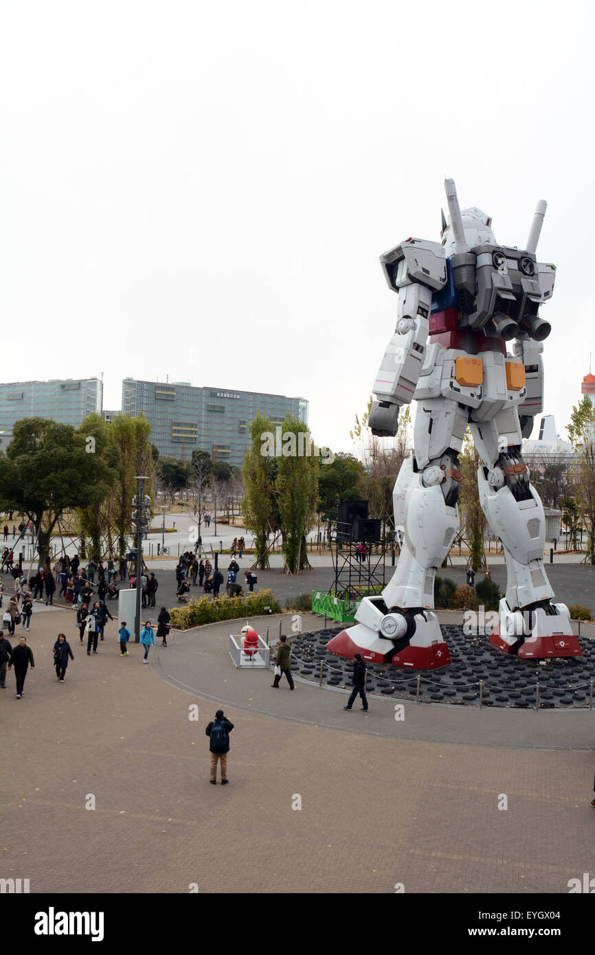 Gundam Statue in Odaiba, Tokyo-Japan Stockfotografie - Alamy