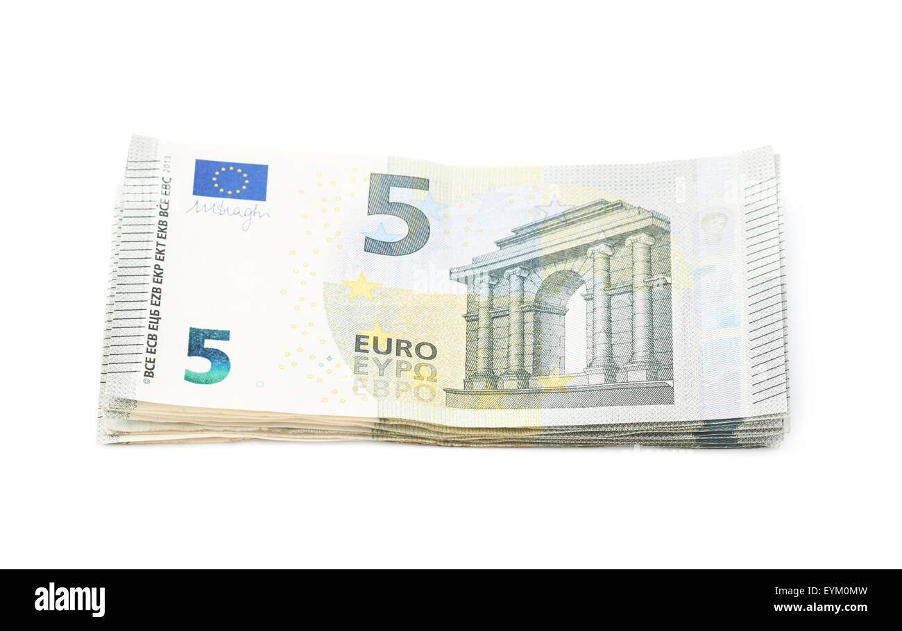 Five euro notes -Fotos und -Bildmaterial in hoher Auflösung – Alamy