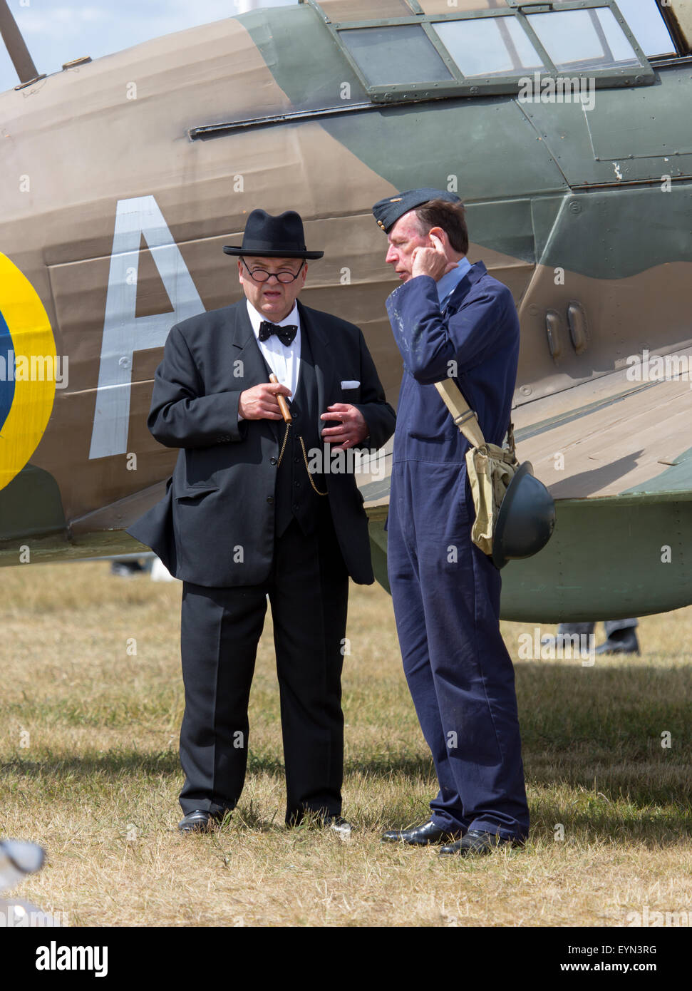Winston churchill mit zigarrenfliege und homburg hut -Fotos und ...