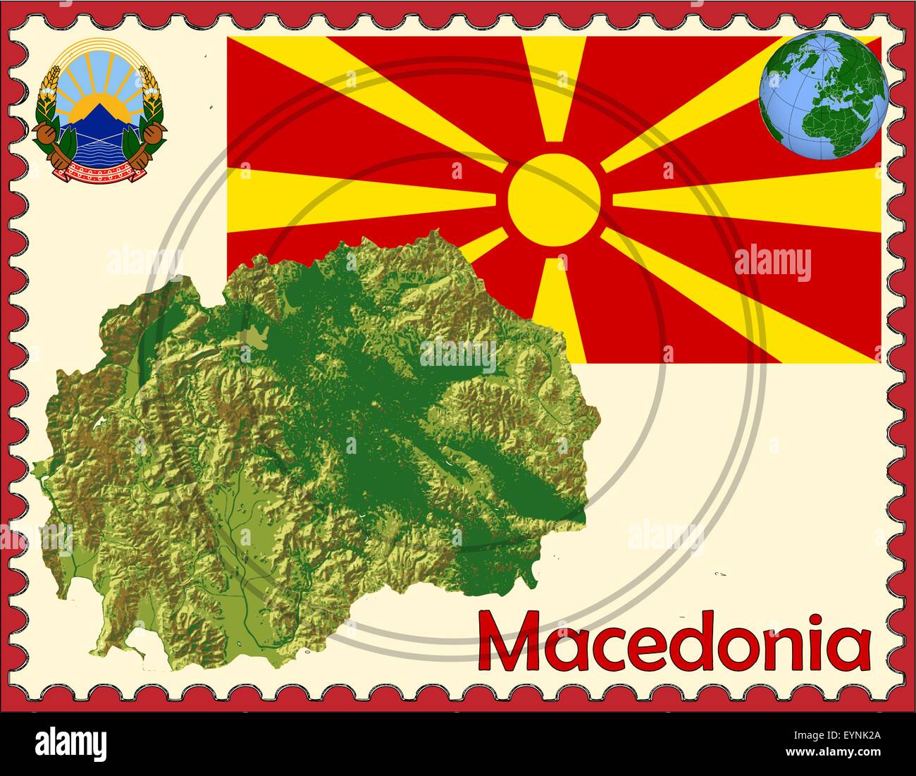 Nord Mazedonien Karte Stockfotos & Nord Mazedonien Karte Bilder - Alamy