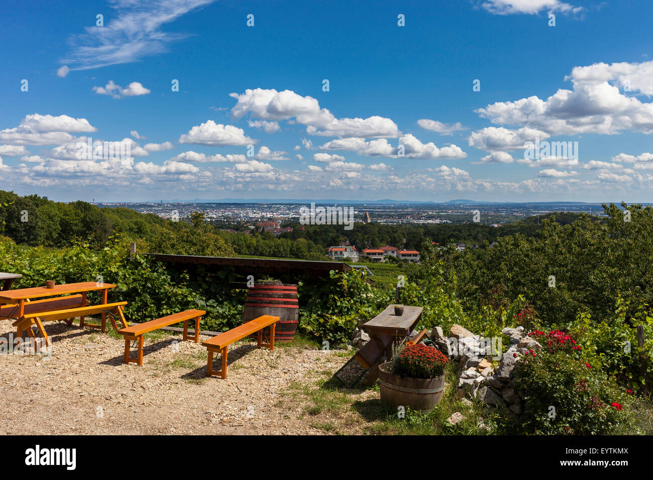 Österreich, Niederösterreich, Perchtoldsdorf (Dorf), Heuriger (Taverne ...