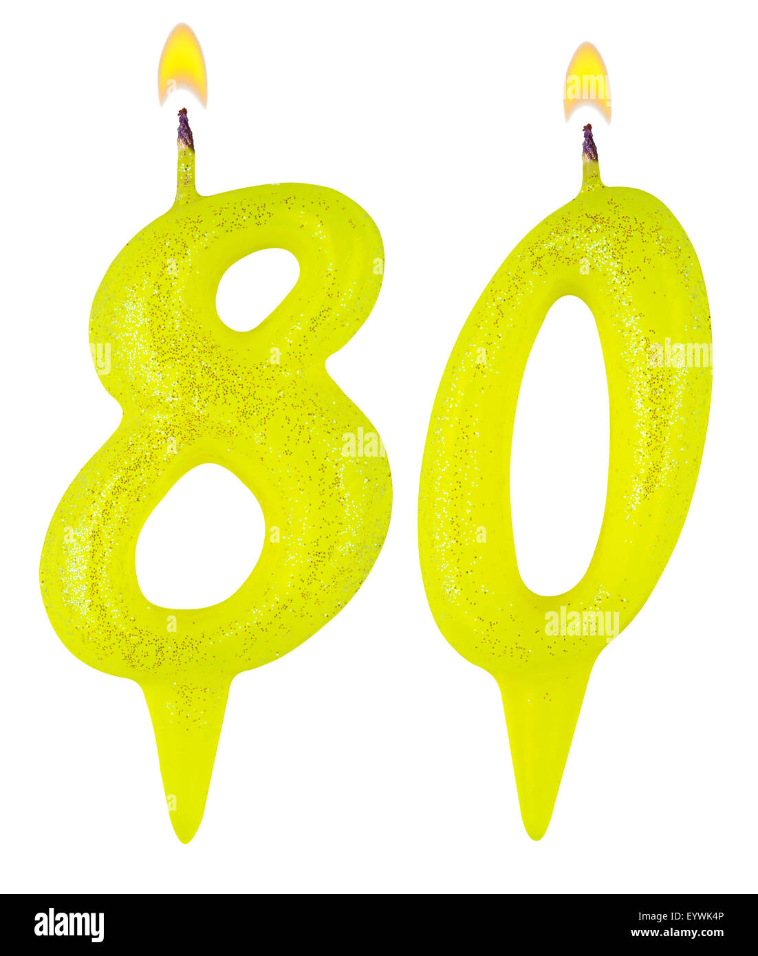 80th birthday cake Ausgeschnittene Stockfotos und -bilder - Alamy