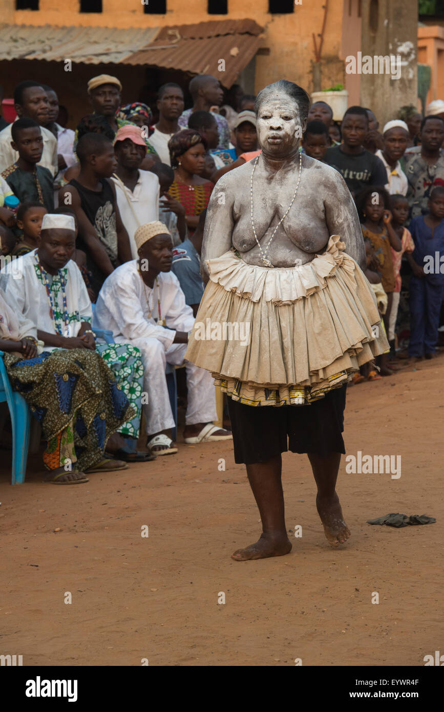 Voodoo-Festival in den Strassen von Ouidah, Benin, Westafrika, Afrika ...