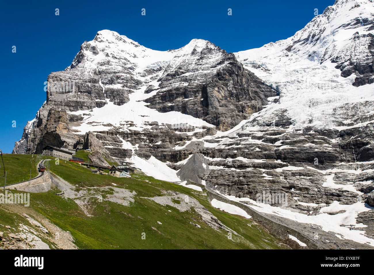 Eigergletscher und Eigergltscher Bahnhof Stockfotografie - Alamy