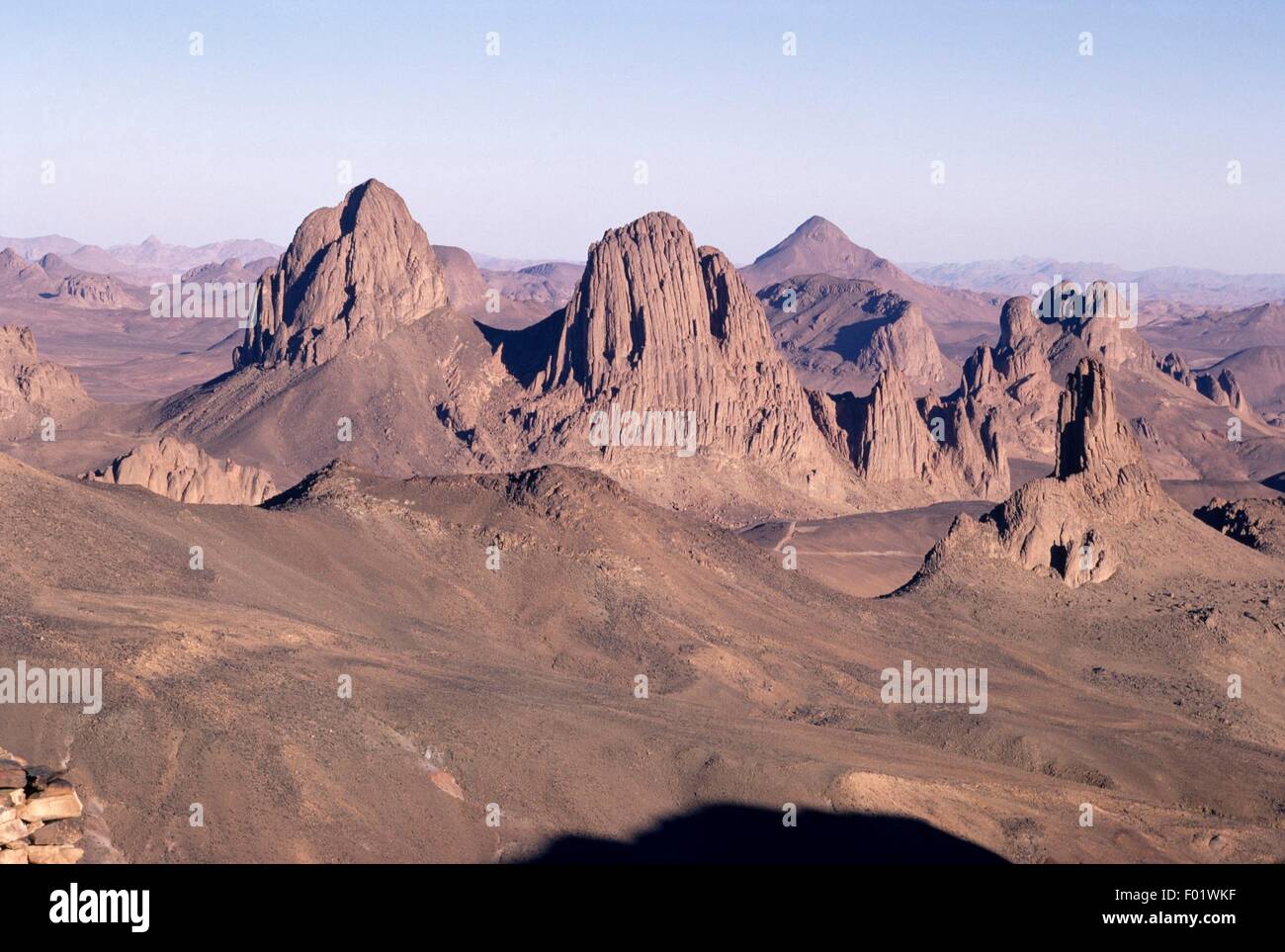 Karte Der Ahaggar Berge