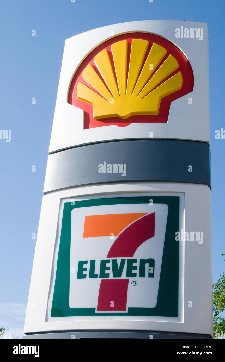 Shell Petrol Stations Stockfotos und -bilder Kaufen - Alamy