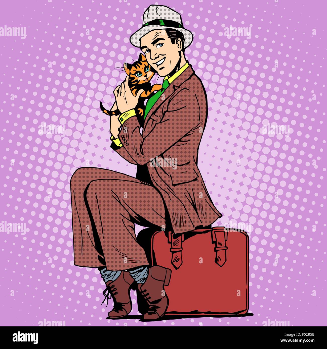 Koffer comic Stock-Vektorgrafiken kaufen - Alamy