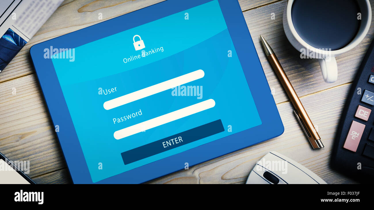 Digital banking login -Fotos und -Bildmaterial in hoher Auflösung – Alamy