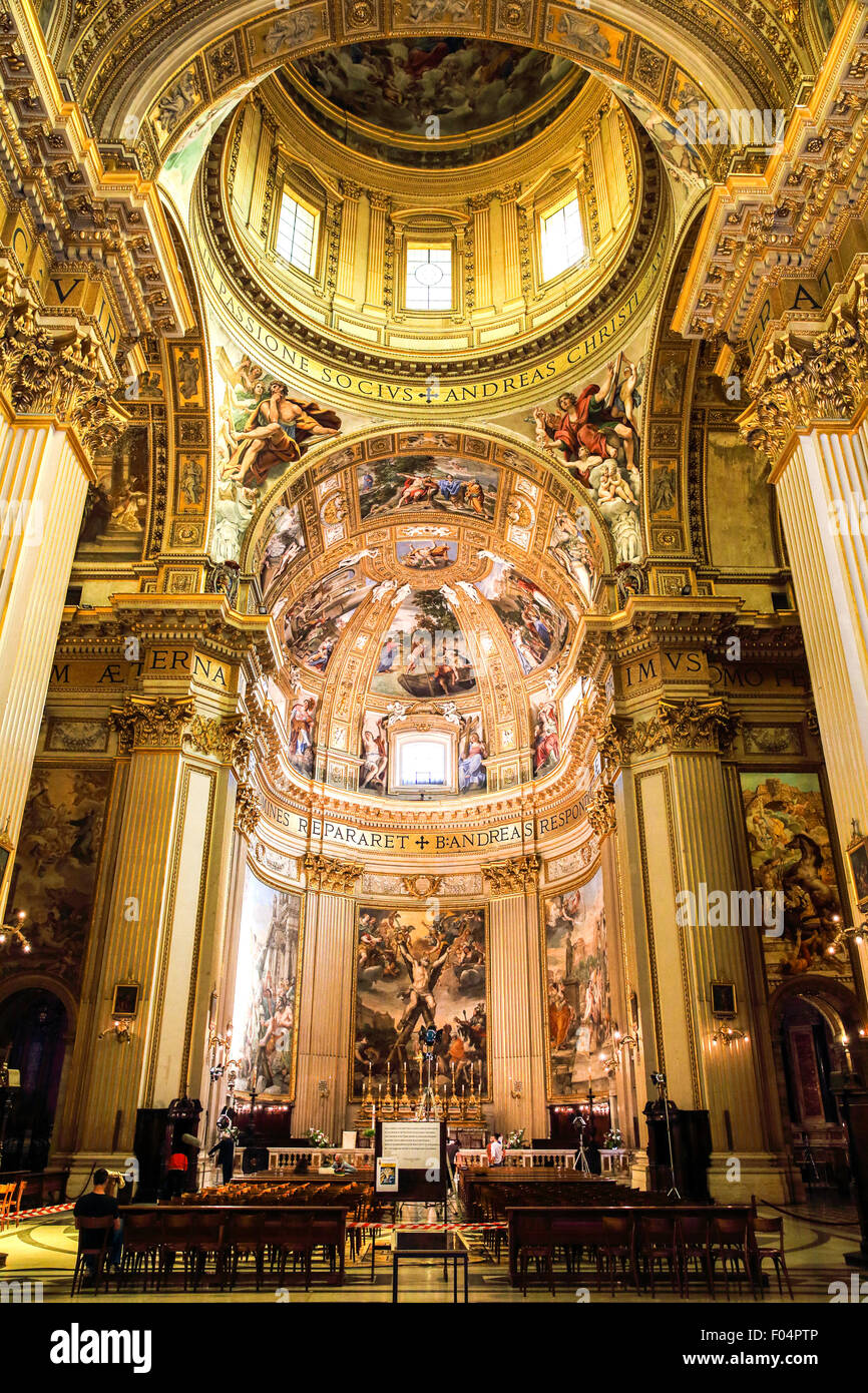 Kirche Sant Andrea Della Valle in Rom Stockfotografie - Alamy