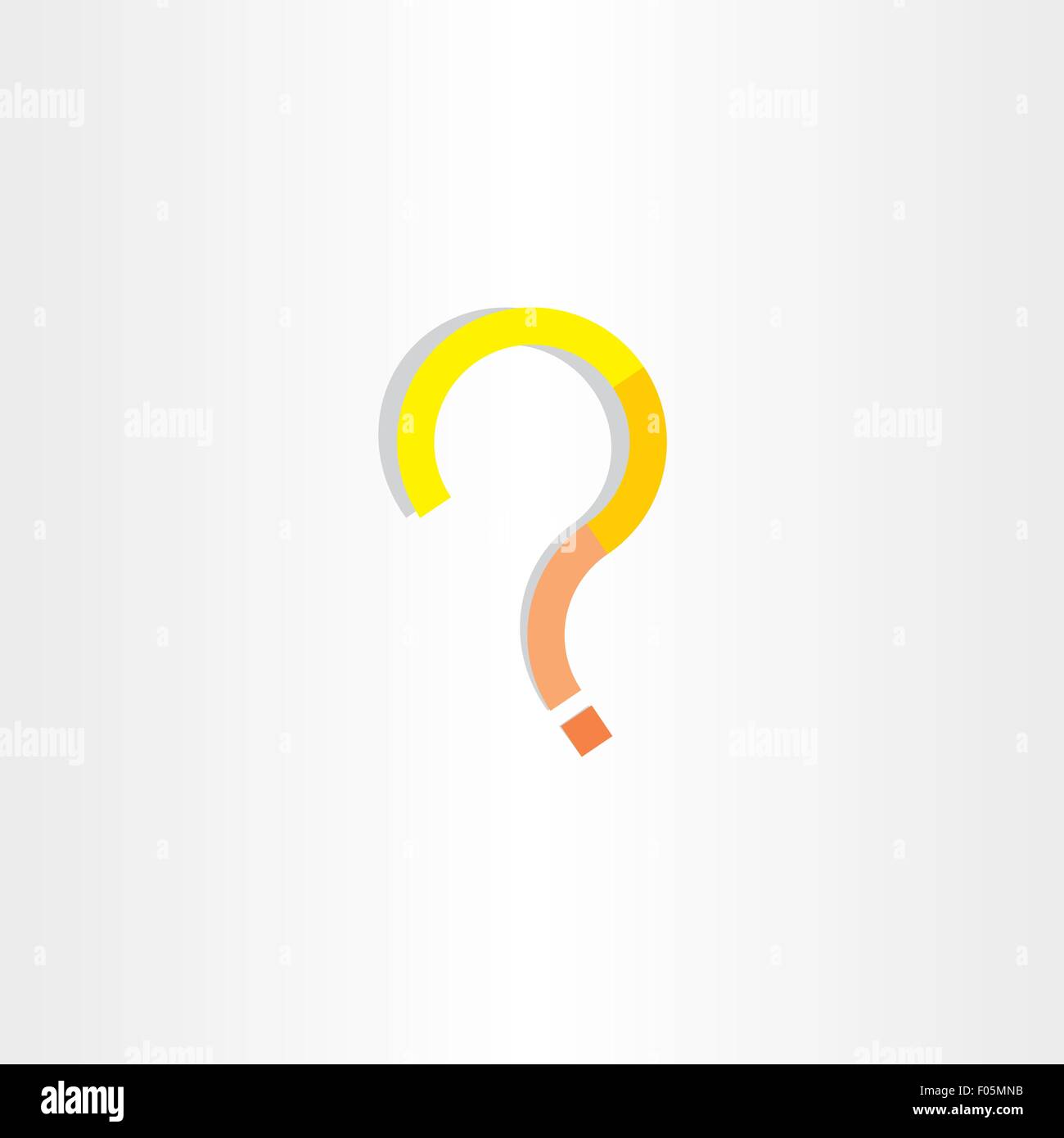 gelbes Fragezeichen-Vektor-Cliparts Stock-Vektorgrafik - Alamy
