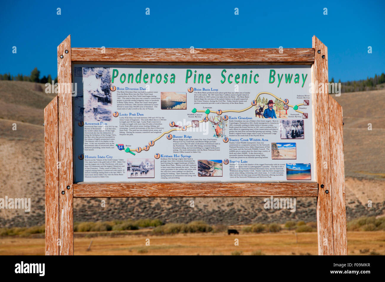 Karte der ponderosa -Fotos und -Bildmaterial in hoher Auflösung – Alamy