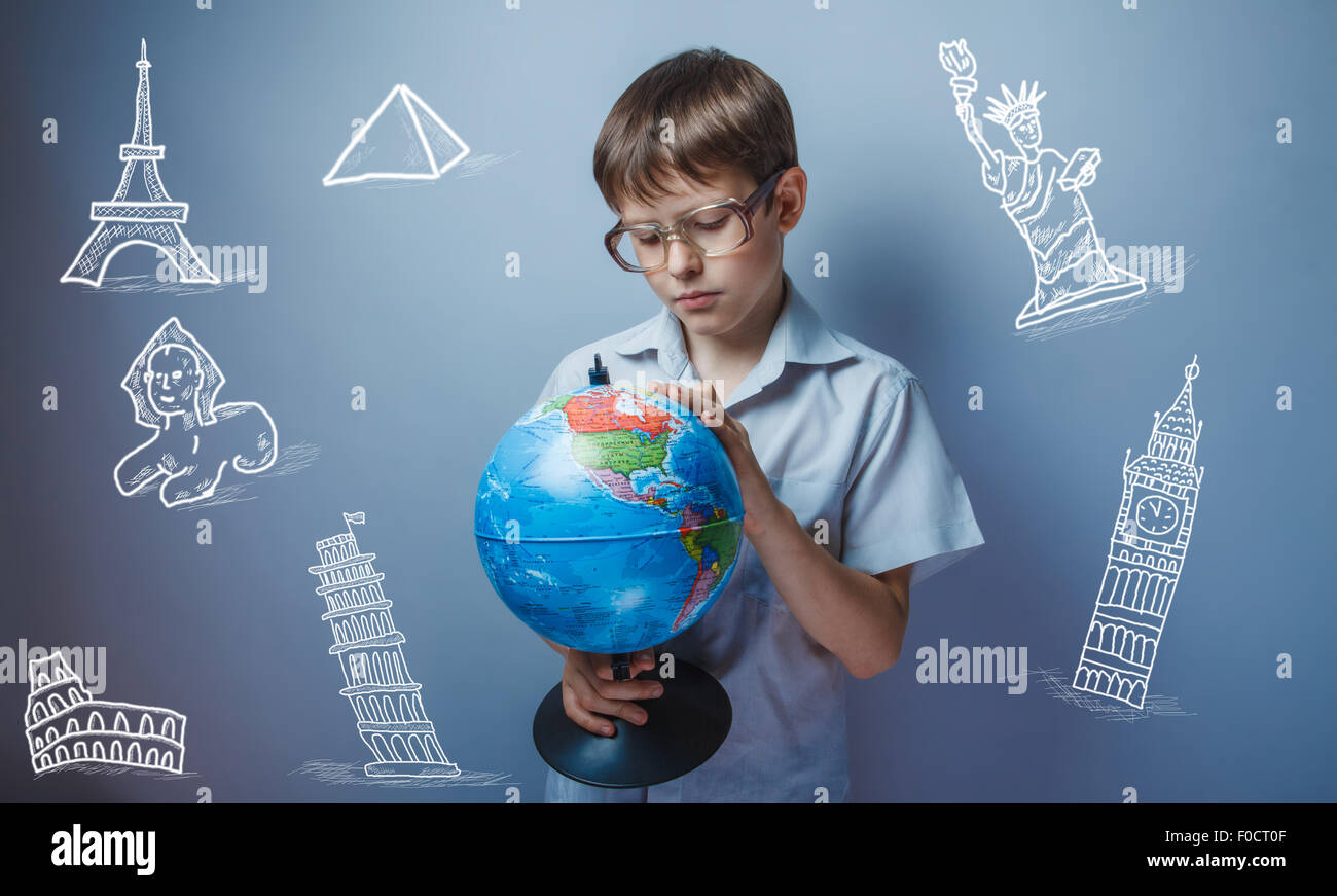 Blick auf den Boden rund um den Globus Infografiken Eiffel Tower, Big ...