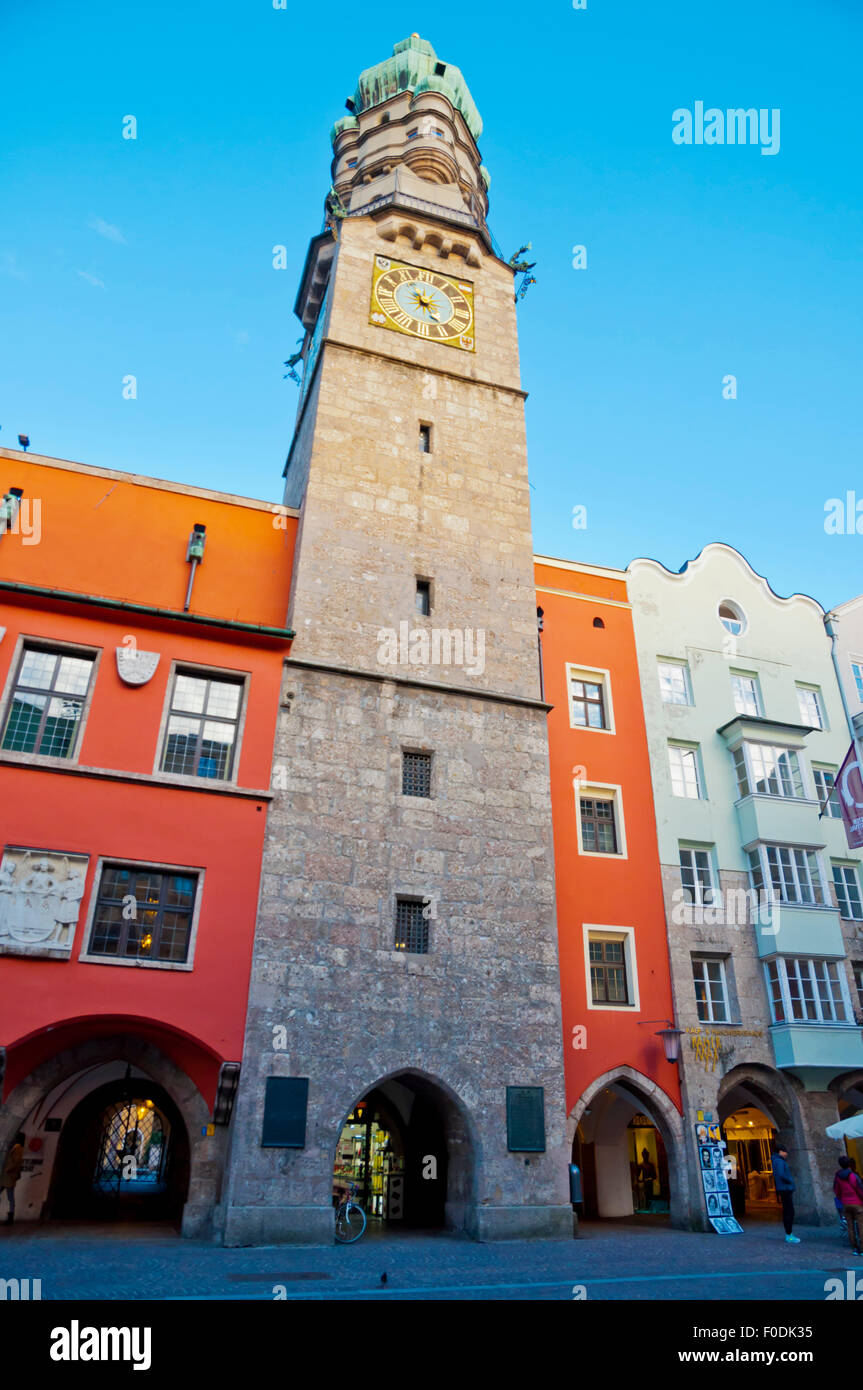 Innsbruck City Tower Stockfotos und -bilder Kaufen - Alamy