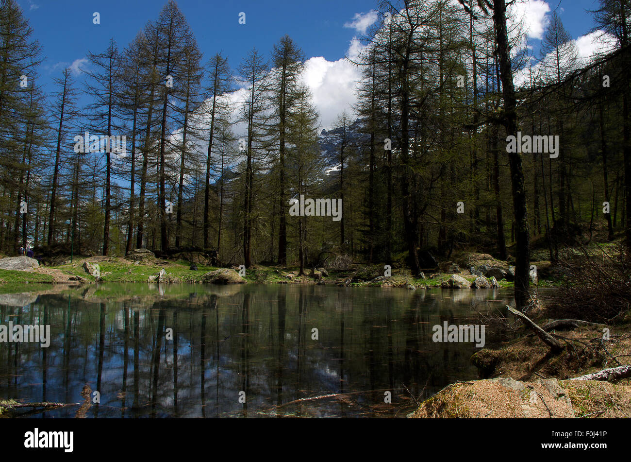 Alpen Berge Landschaft, Hdr, See, Wasserfall, Berg Wasserfall Berg mit ...