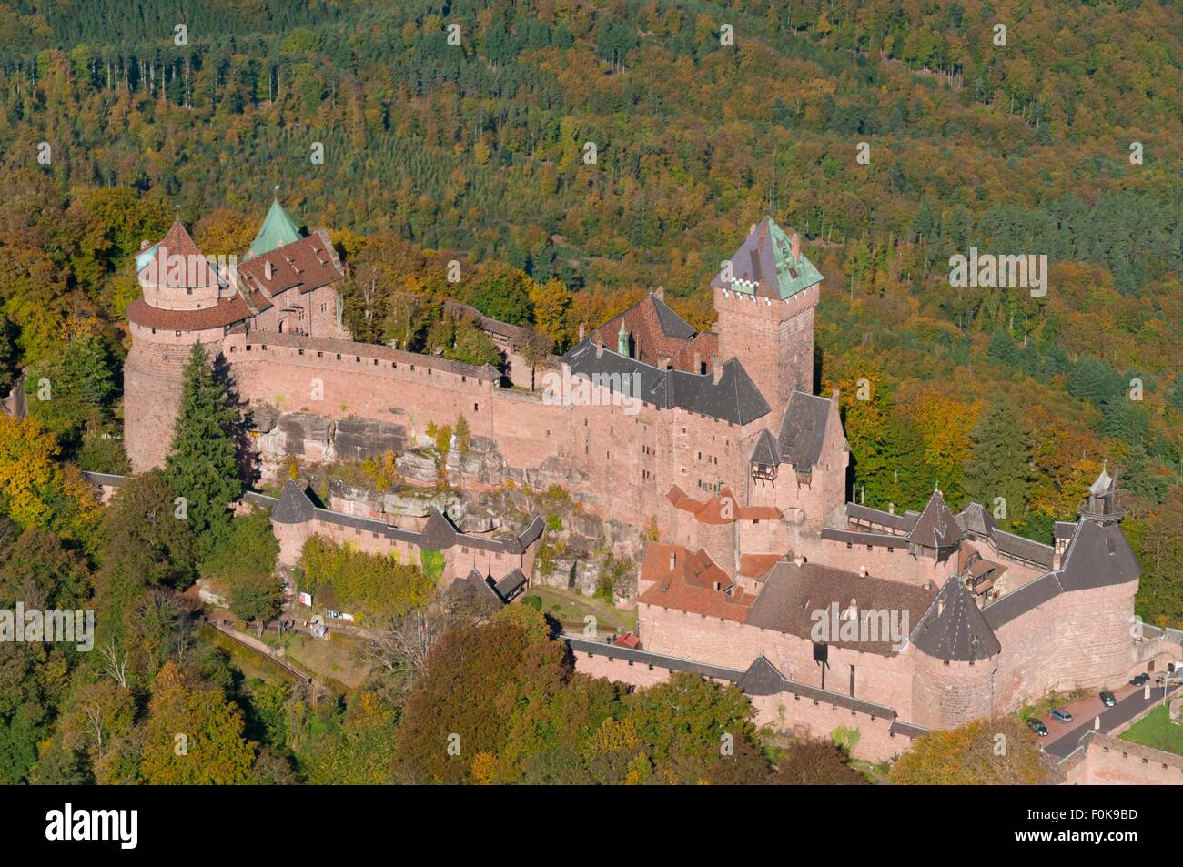 Frankreich, Bas Rhin (67), Orschwiller, Haut Koenigsbourg Schloss ...