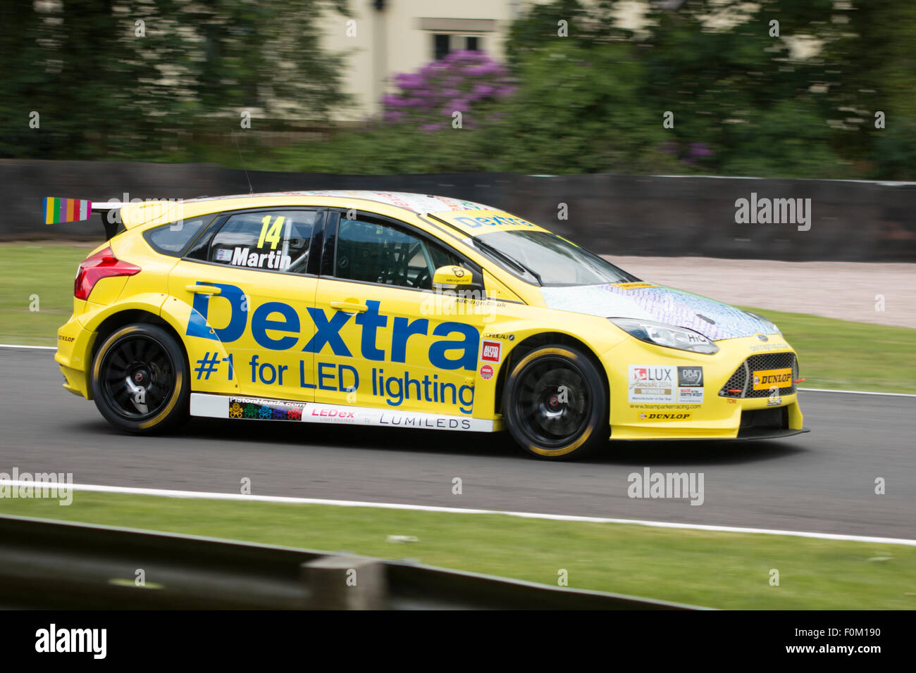 Alex Martin bei Druiden in seinem Dextra Racing Ford Focus ST Oulton Park BTCC Stockfotografie ...
