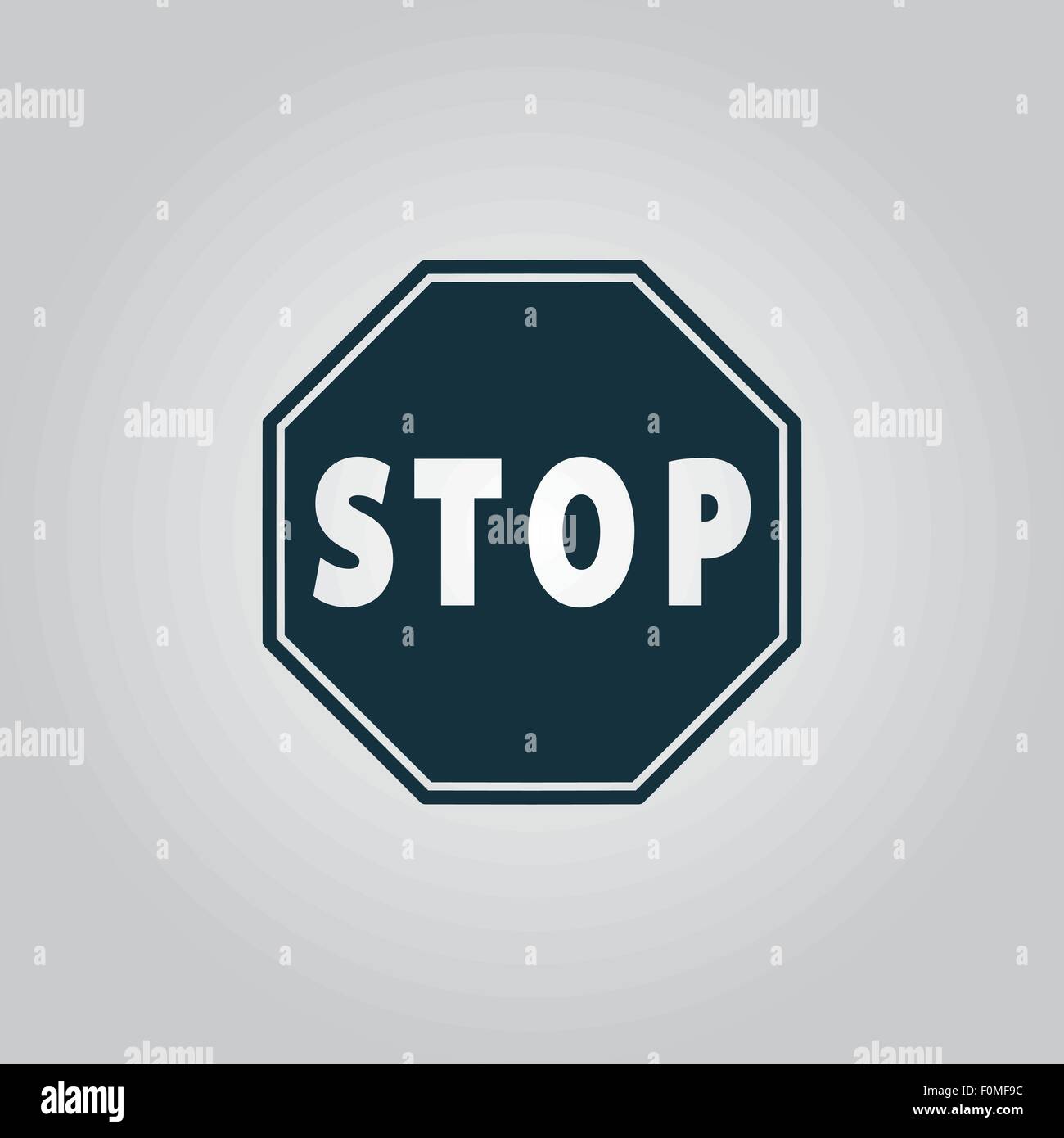 Vektor-Illustration von Stop-Schild Stock-Vektorgrafik - Alamy