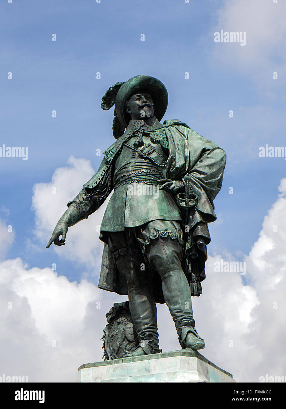 Statue von König Gustav II. Adolf, Göteborg, Schweden Stockfotografie ...