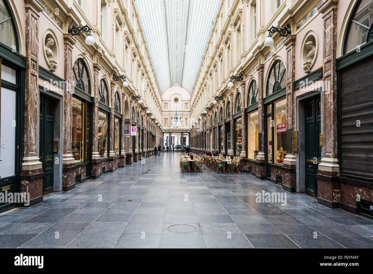 Galeries Royales St. Hubert Einkaufspassage in zentrale Brüssel ...