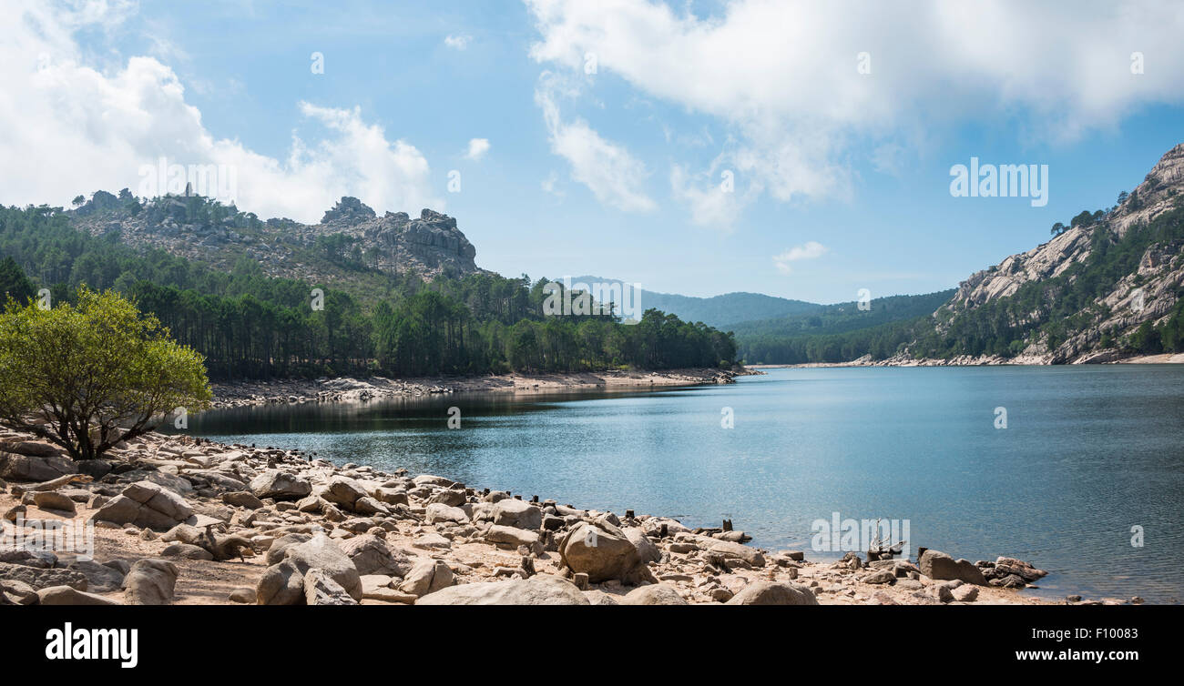 Reservoir von Ospedale, Barrage de l ' Ospedale, Highland Massif de L ...