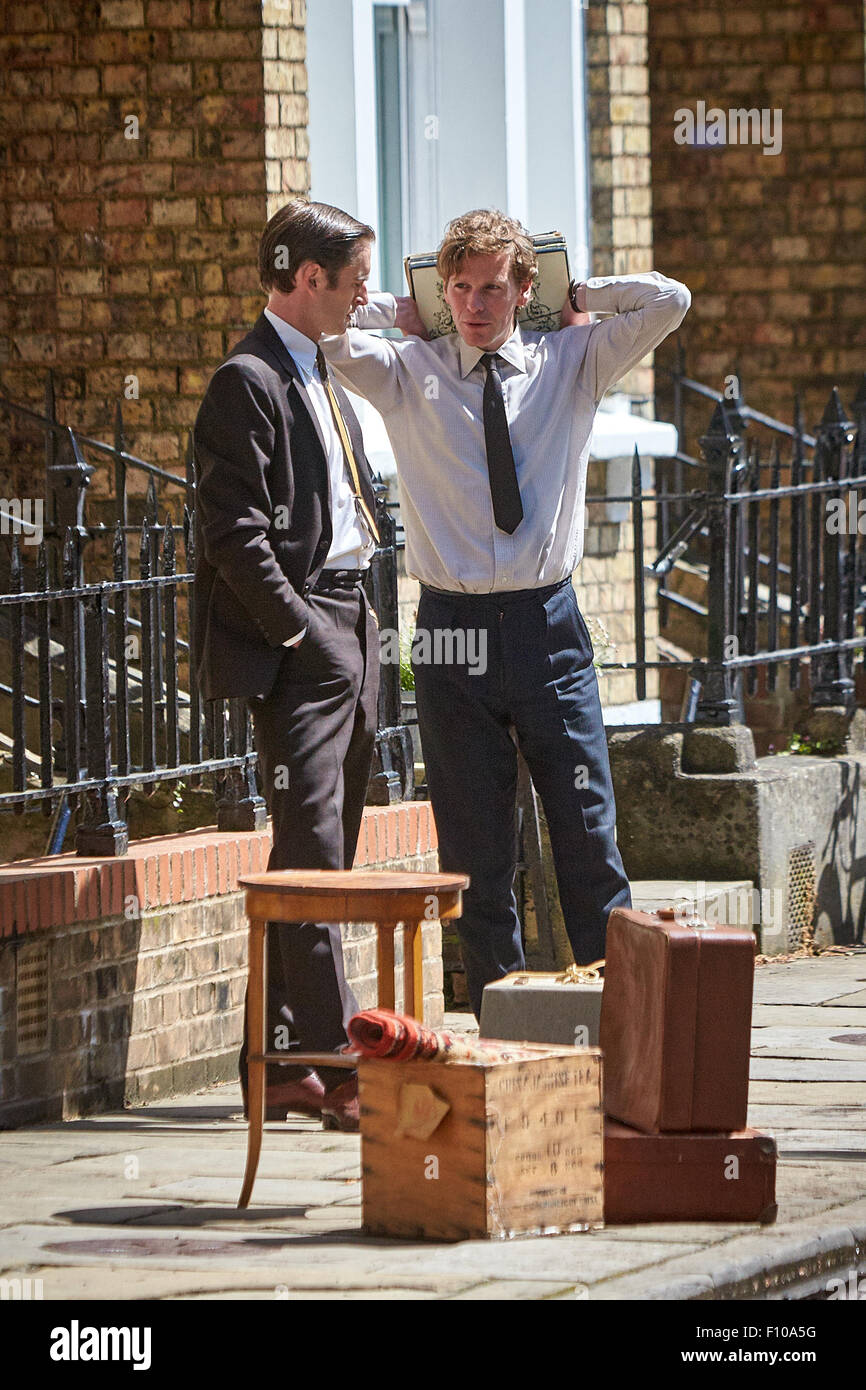 Verfilmung von ITV Drama Endeavour in Oxford mit den Schauspielern ...