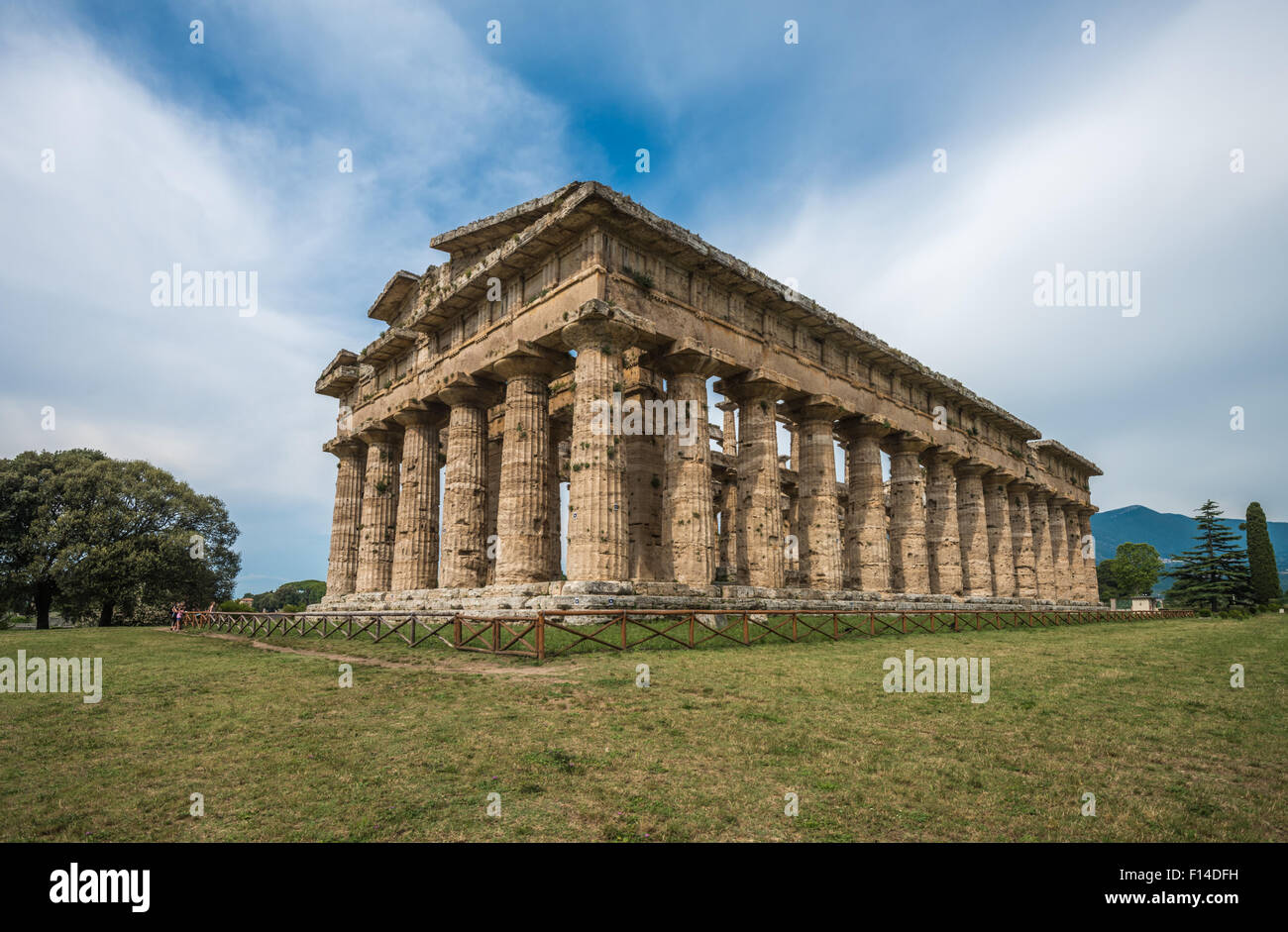 Zweiter Tempel der Hera in Paestum archäologischen Stätte, eines der am ...