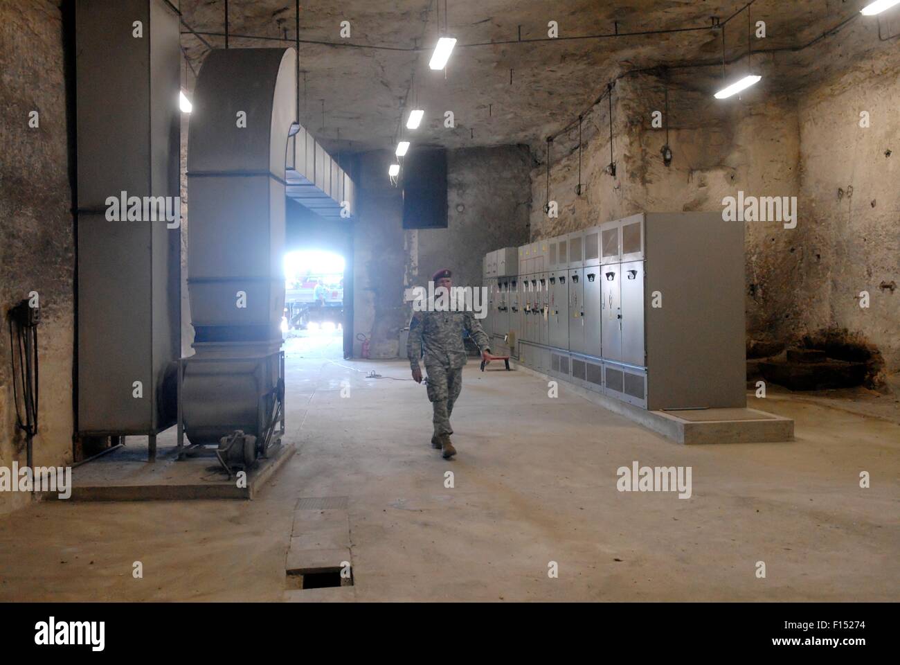 Italien, Lager Ederle US Army Base in Vicenza, in einem Bunker als ...