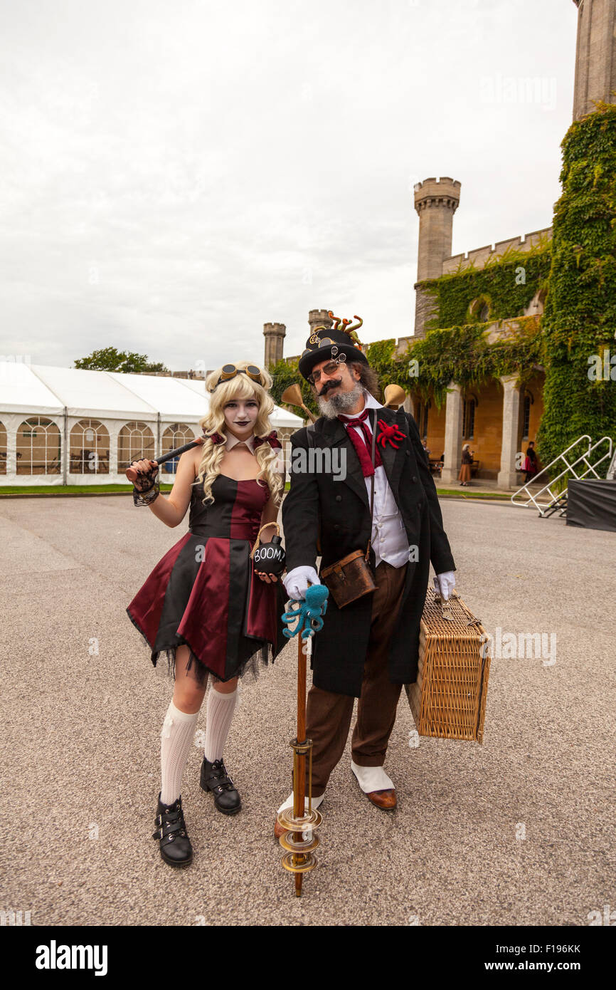 Lincoln, UK. 30. August 2015. Steampunk Festival gefeiert am meisten ...