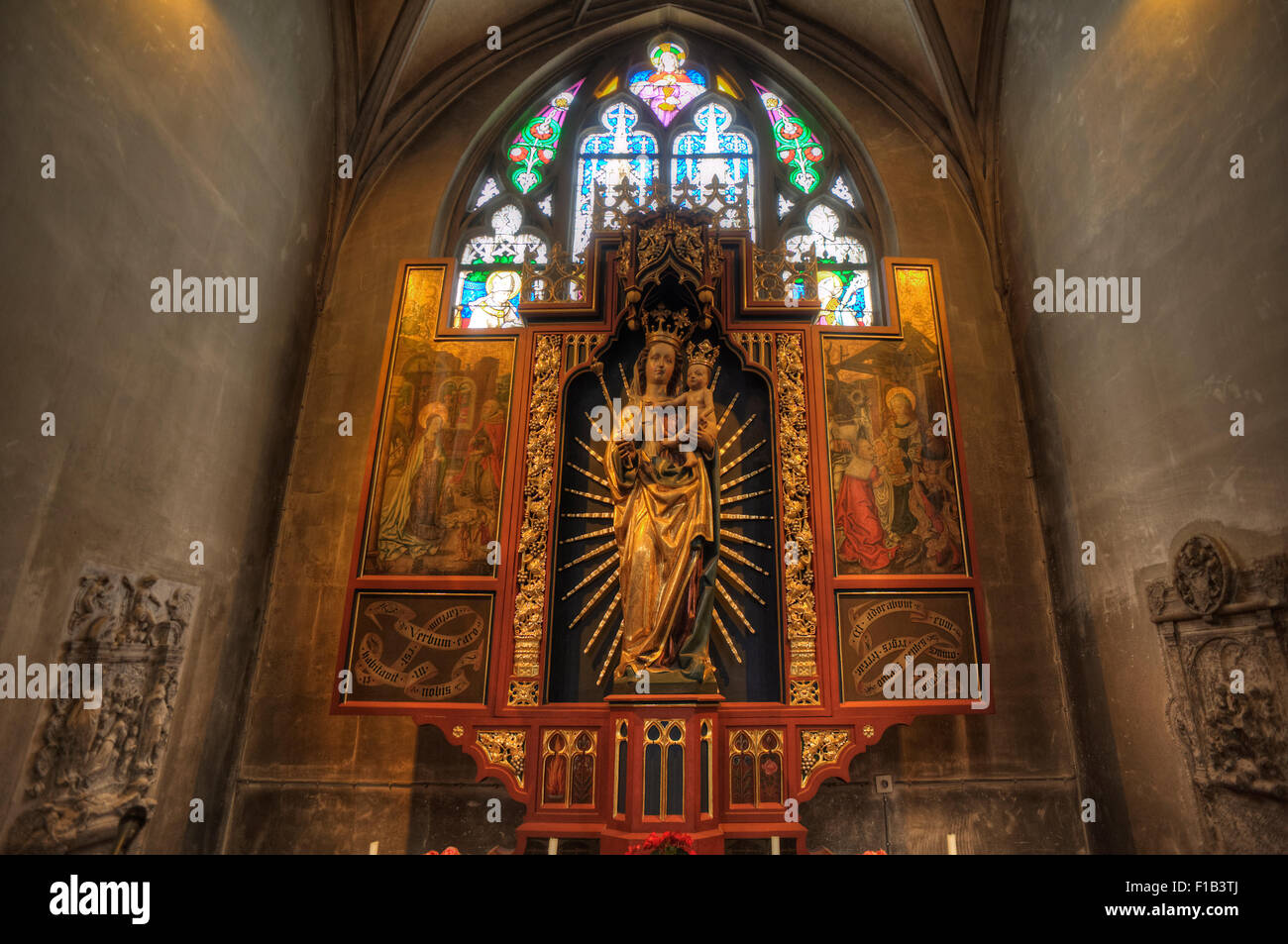 Marienkapelle, Marienkapelle mit Altarbild, Anfang des 16. Jahrhunderts ...