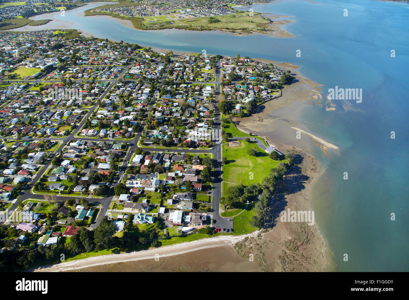 Keith park weymouth manukau hafen auckland luftaufnahme -Fotos und ...