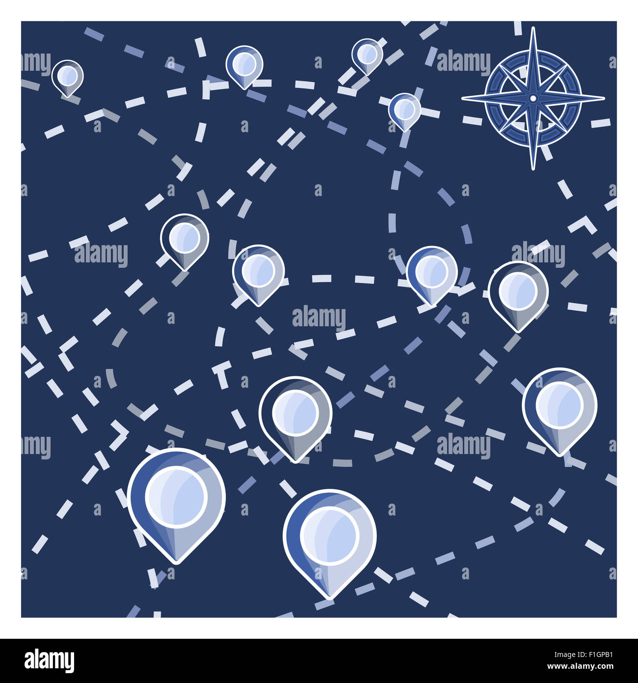 Roadmap start ziel -Fotos und -Bildmaterial in hoher Auflösung – Alamy