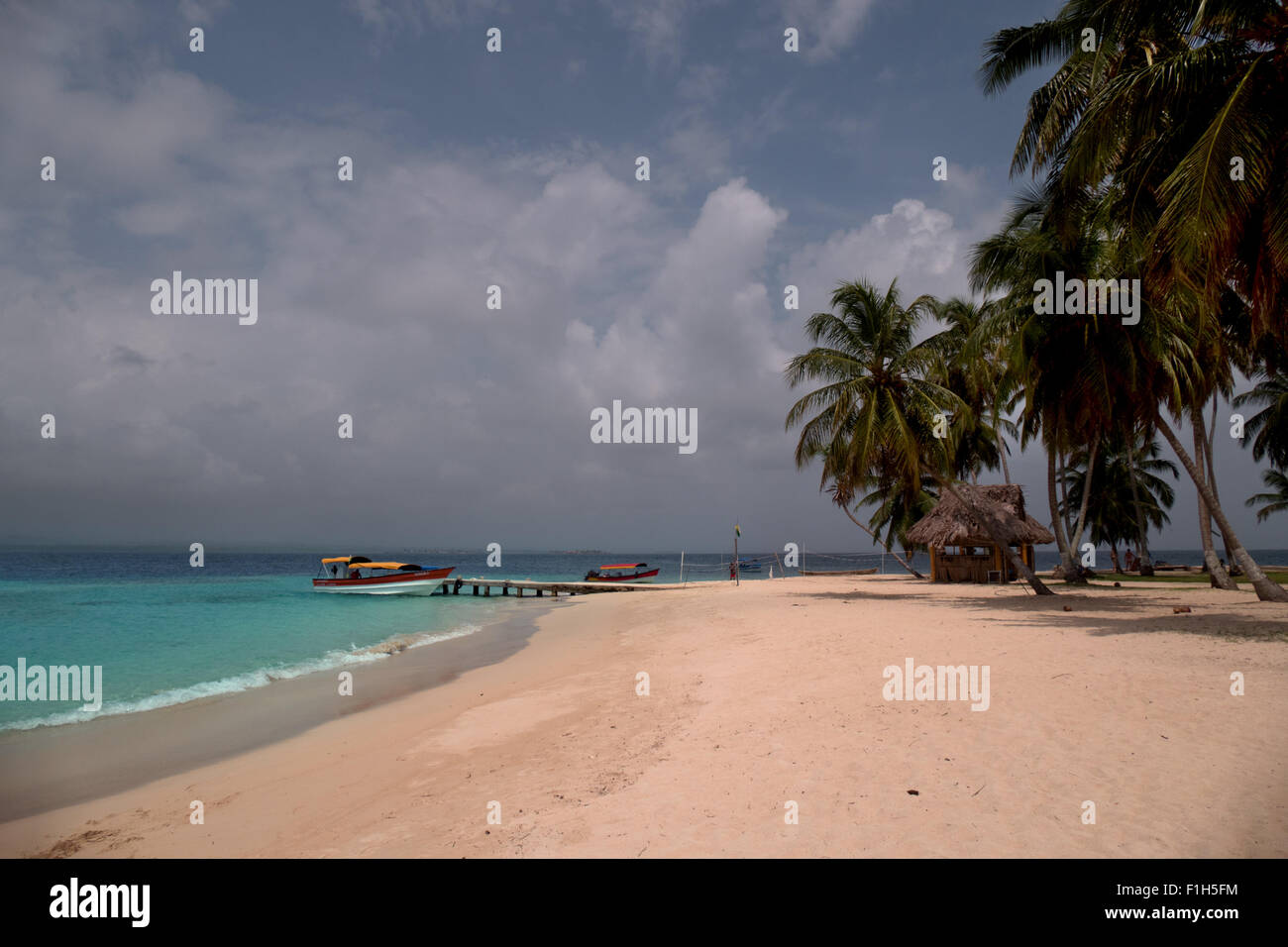 Isla Aguja, Archipel San Blas Inseln, Panama. Natur, idyllische Insel ...