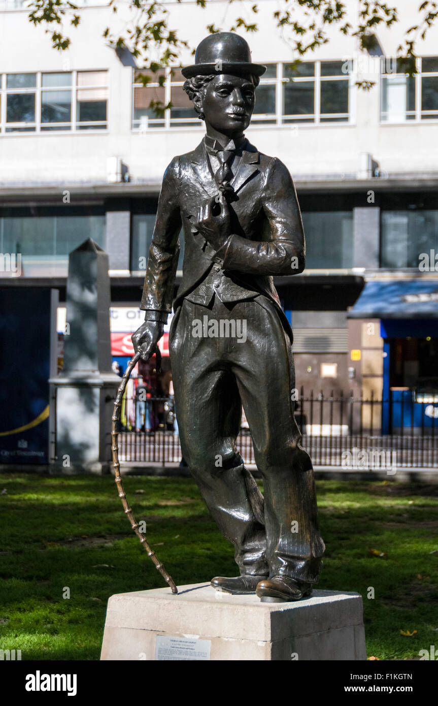 Statue von Charlie Chaplin, Leicester Square, London West End ...