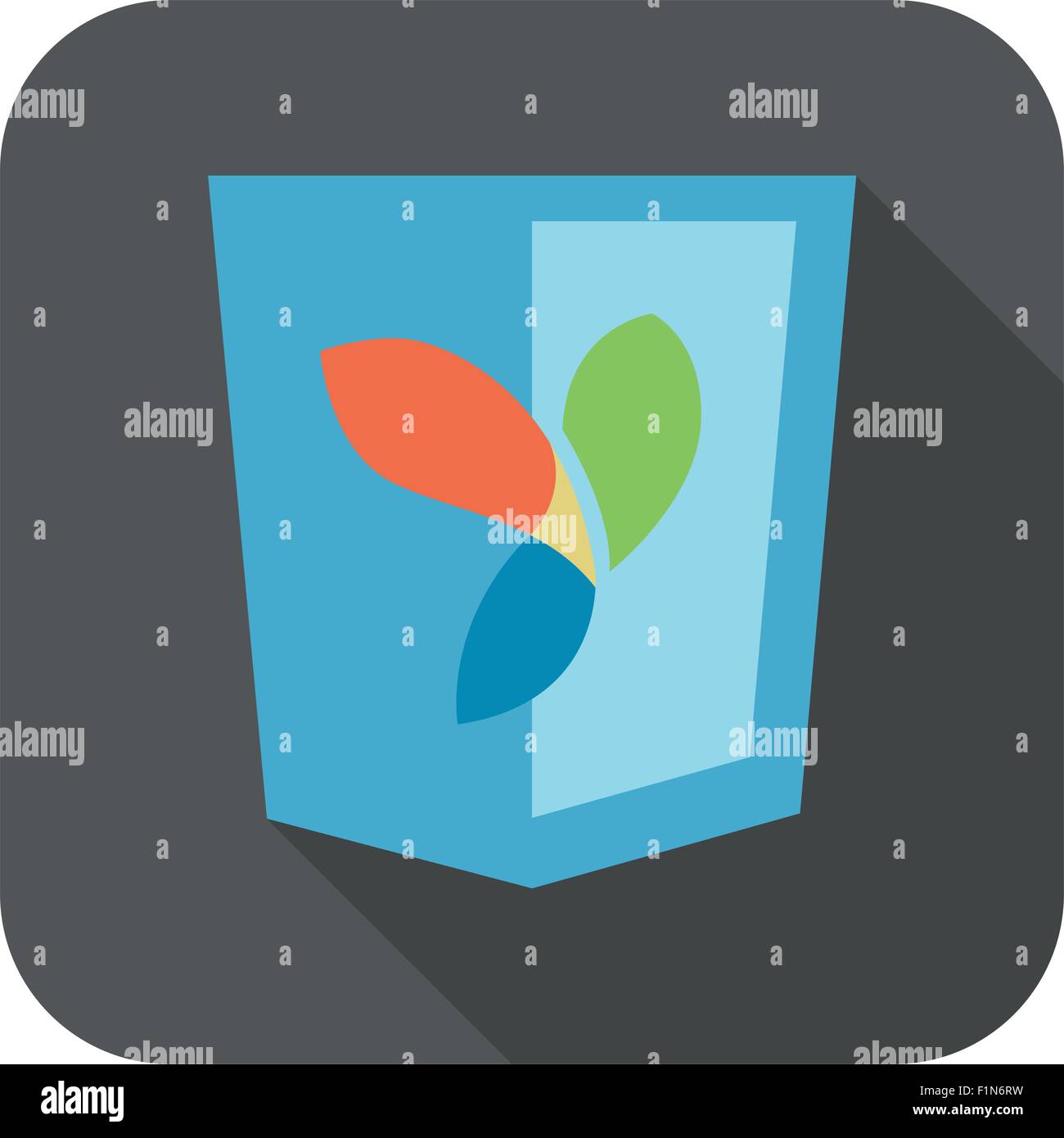 Vektor-Illustration der Web Entwicklung Schild Zeichen Php Framework Yii. isolierte Symbol auf ...