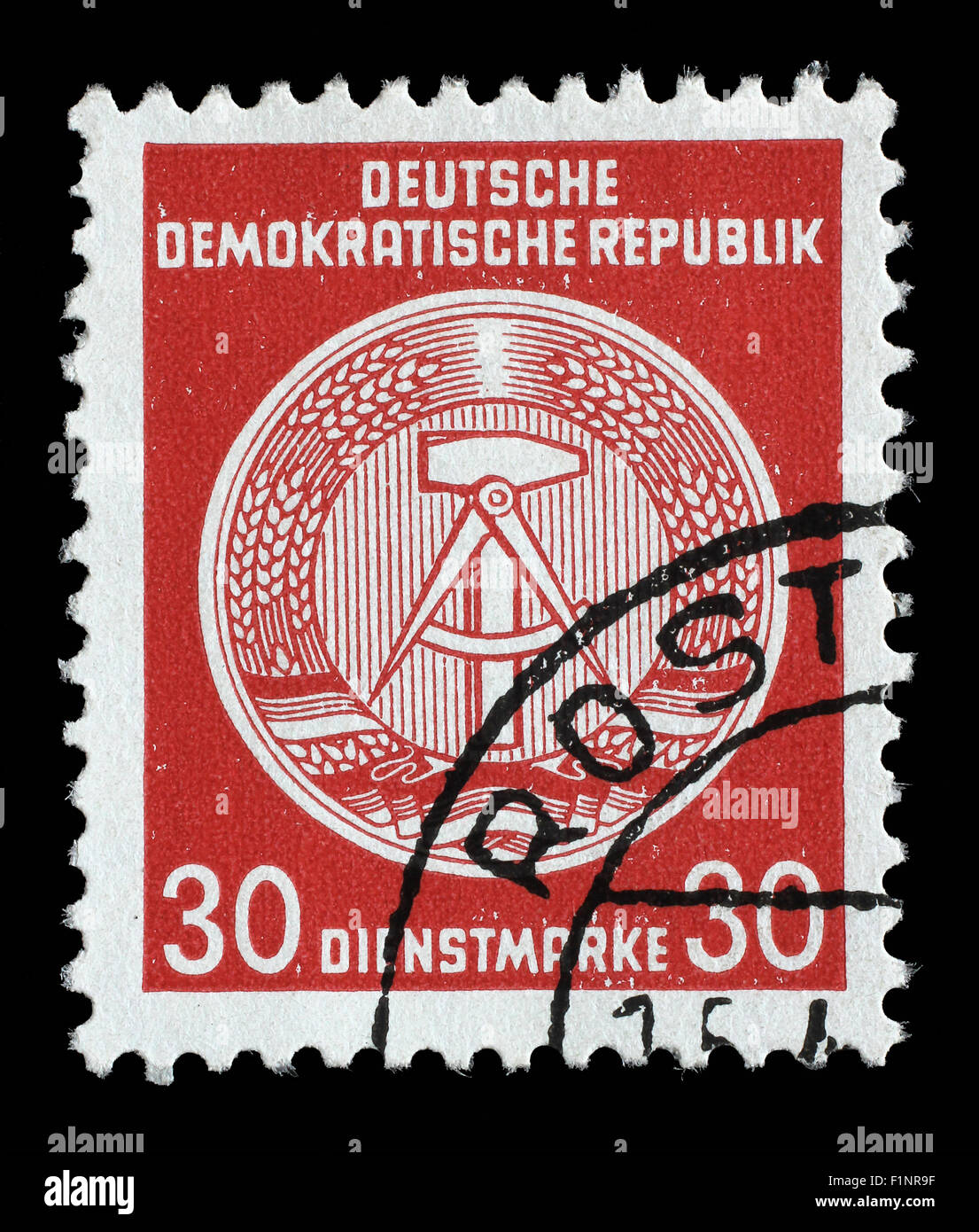 Briefmarke gedruckt in DDR (Deutsche Demokratische Republik - DDR ...
