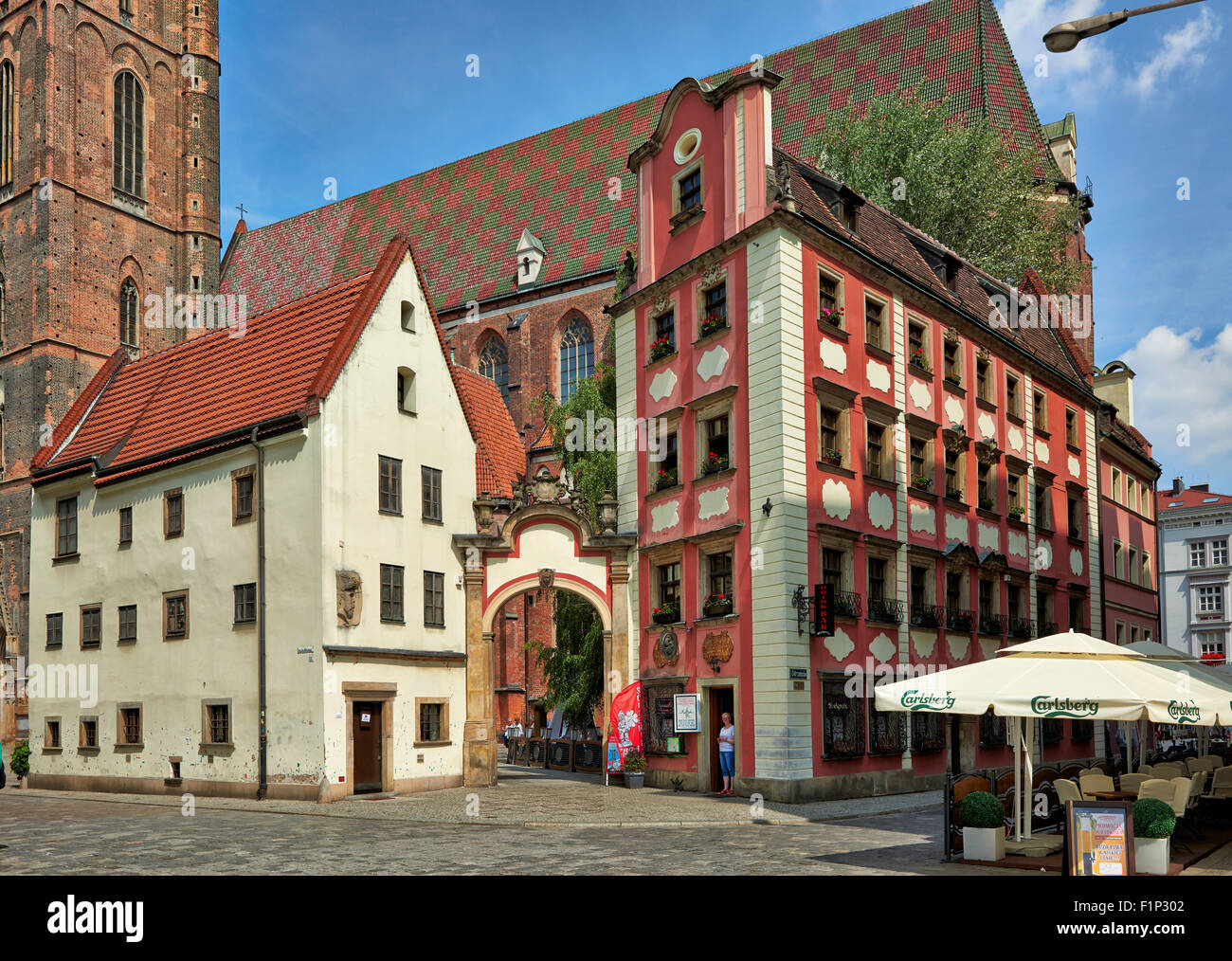 Hänsel und Gretel Häuser, Marktplatz oder Ryneck in Wroclaw/Breslau ...