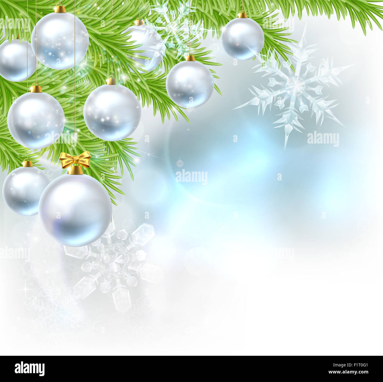 Blau und Silber abstrakt Christbaumkugel Christbaumkugeln Ornamente ...