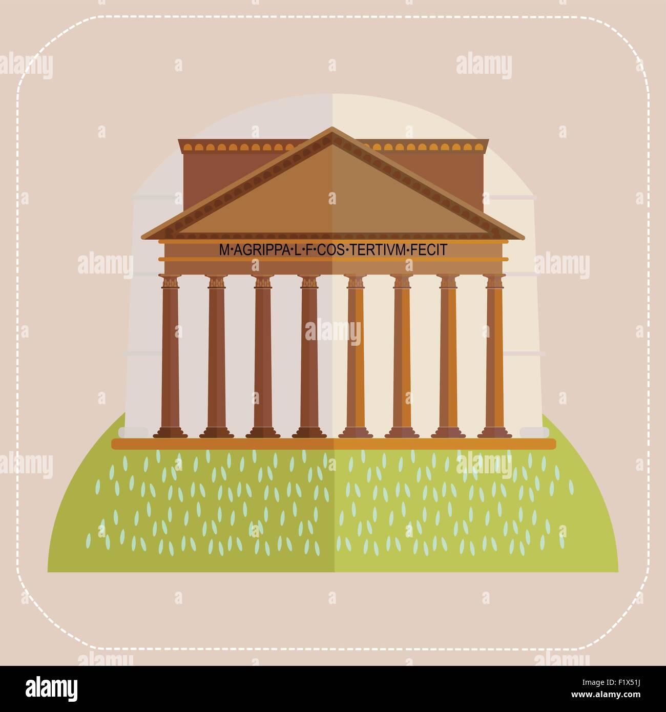 Pantheon sign Stock-Vektorgrafiken kaufen - Alamy