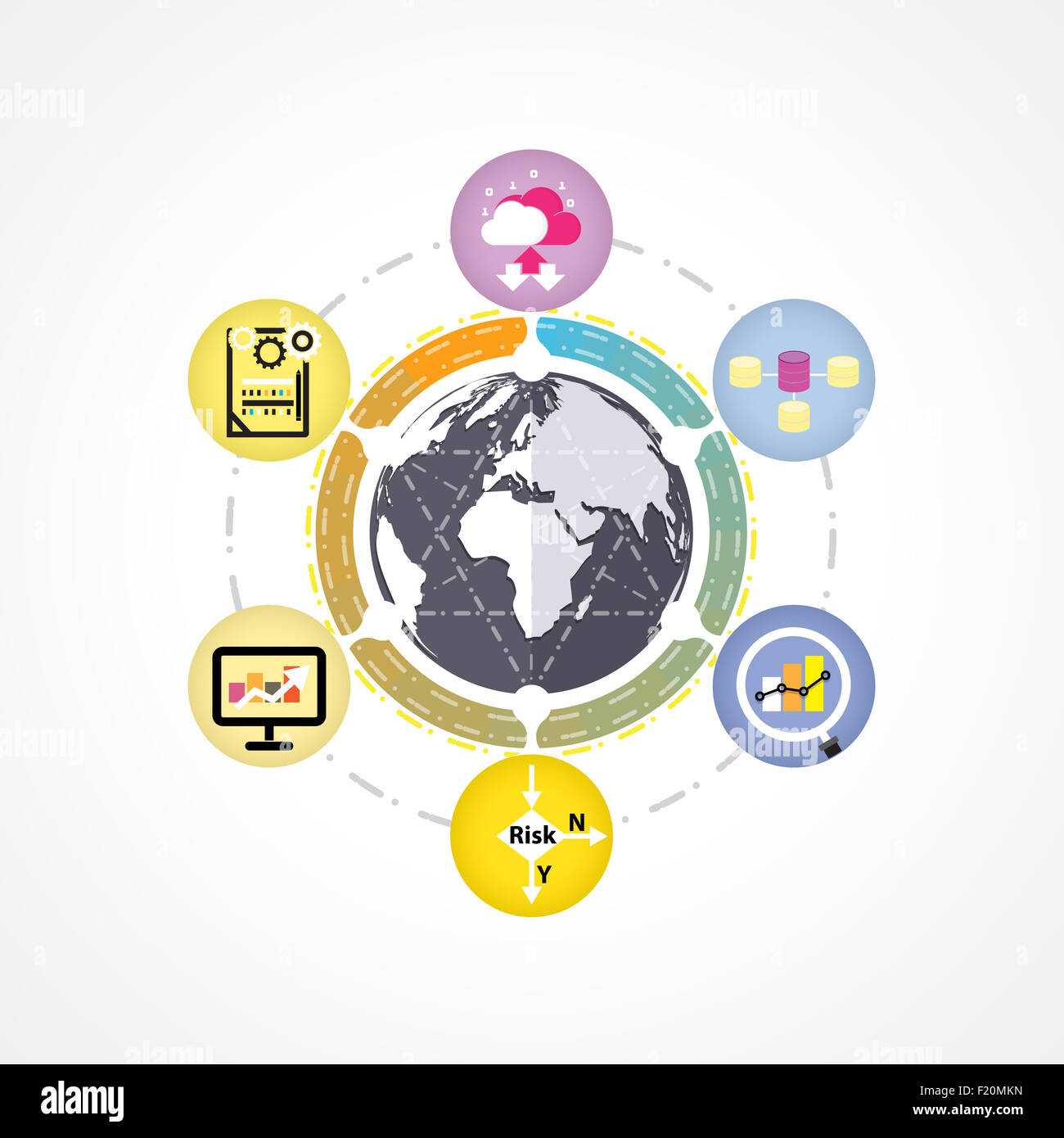 Big-Data Mind mapping-Daten-Analyse-Infografik, Infografiken ...