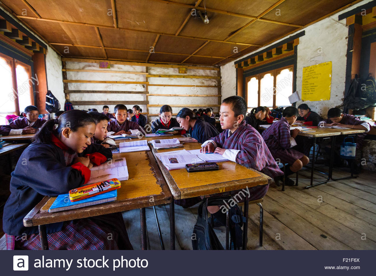 Bhutanische Schulkinder Stockfotos und -bilder Kaufen - Alamy