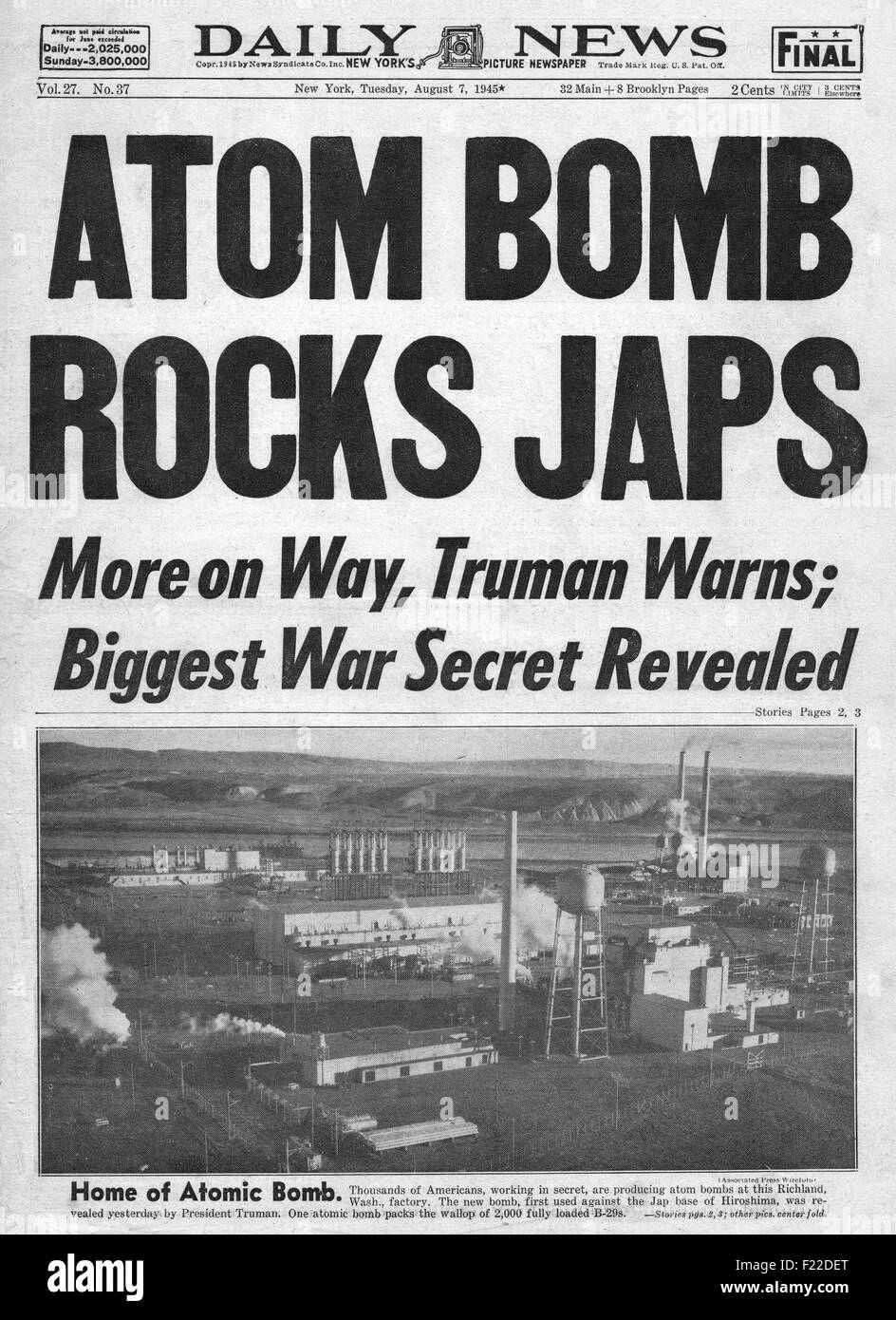 Atombombe von hiroshima Schwarzweiß-Stockfotos und -bilder - Alamy