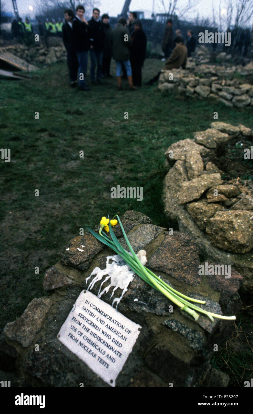 Molesworth RAF base in Cambridgeshire, wo Cruise Missiles beruhten ...