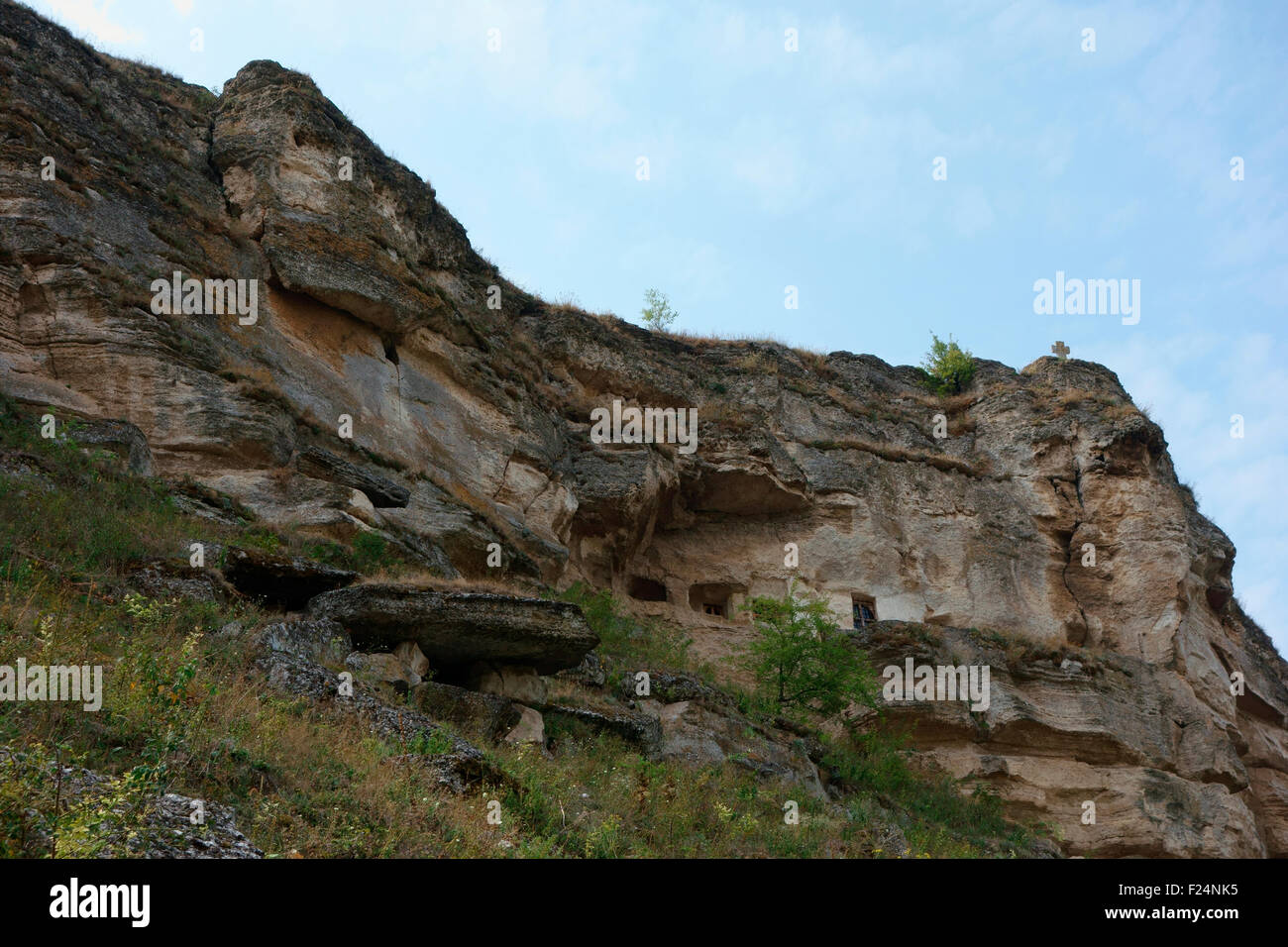 Höhle Kloster Orheiul Vechi (alte Orhei), Republik Moldau ...