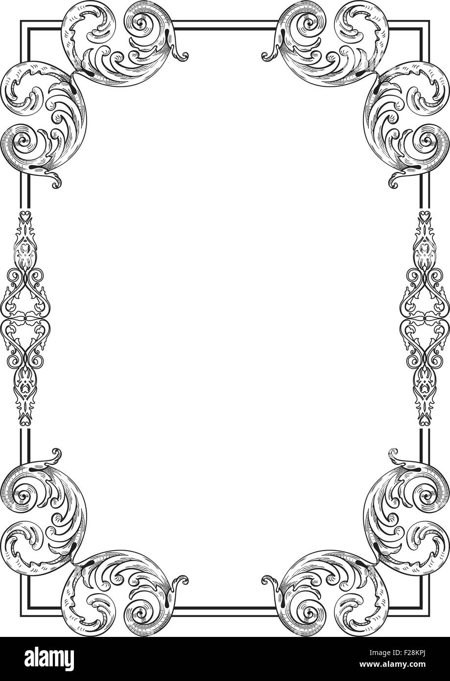Barocke umrandung -Fotos und -Bildmaterial in hoher Auflösung – Alamy