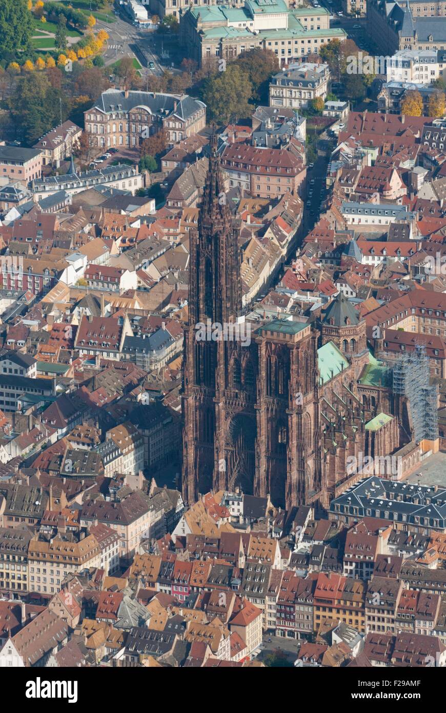 Frankreich, Bas Rhin (67), Straßburg, Altstadt mit Kathedrale Notre ...