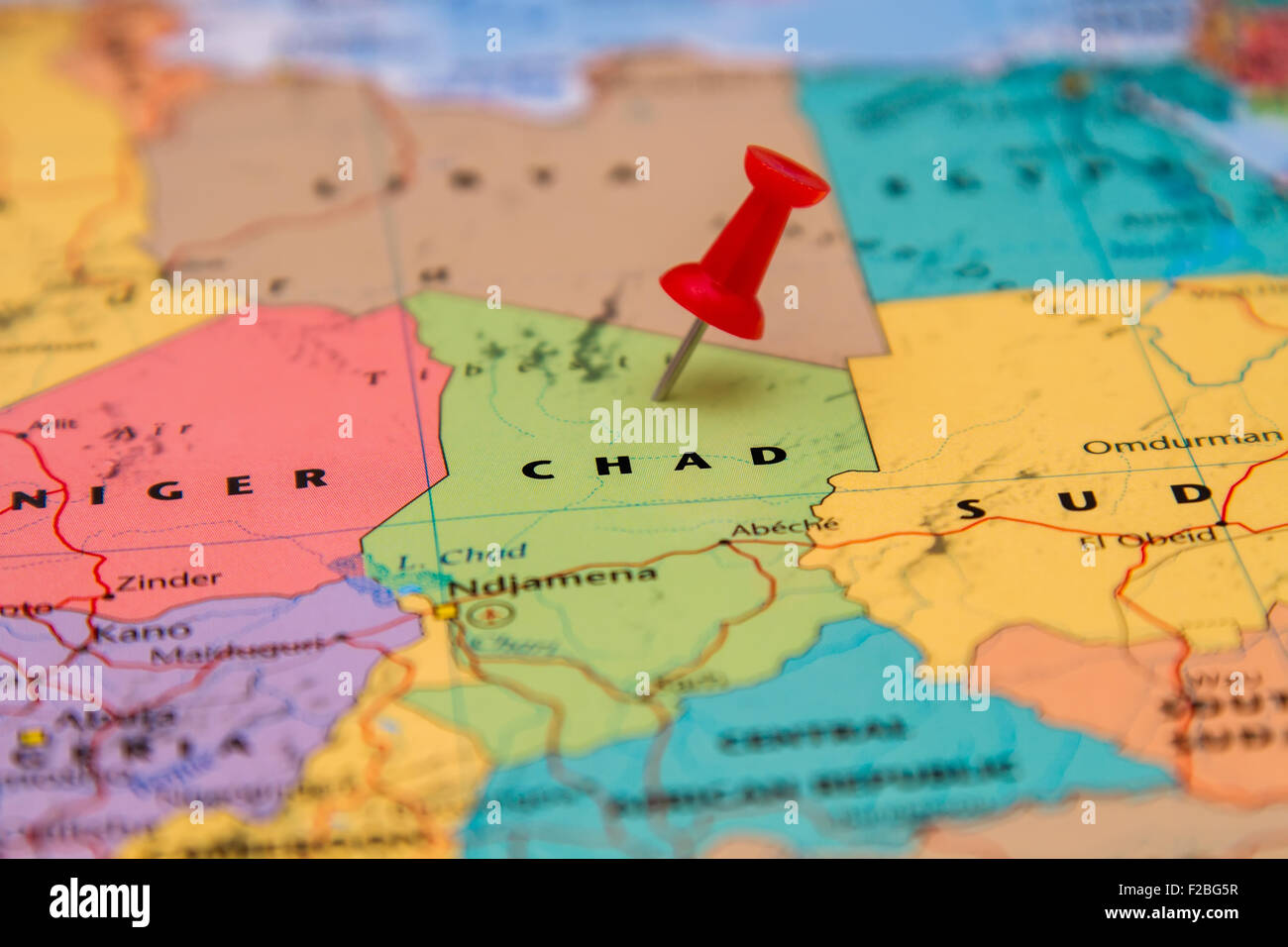 Chad map pin -Fotos und -Bildmaterial in hoher Auflösung – Alamy