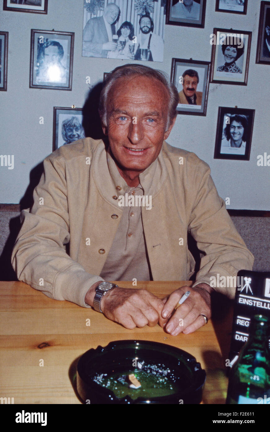Der deutsche Schauspieler Anton Diffring, Deutschland 1980er Jahre ...