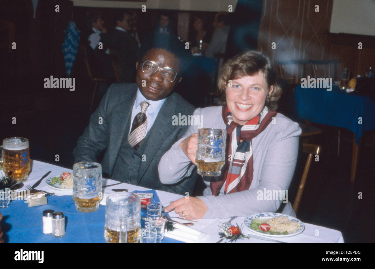 Deutsche Volksschauspielerin Christiane Blumhoff mit Ehemann Charles ...