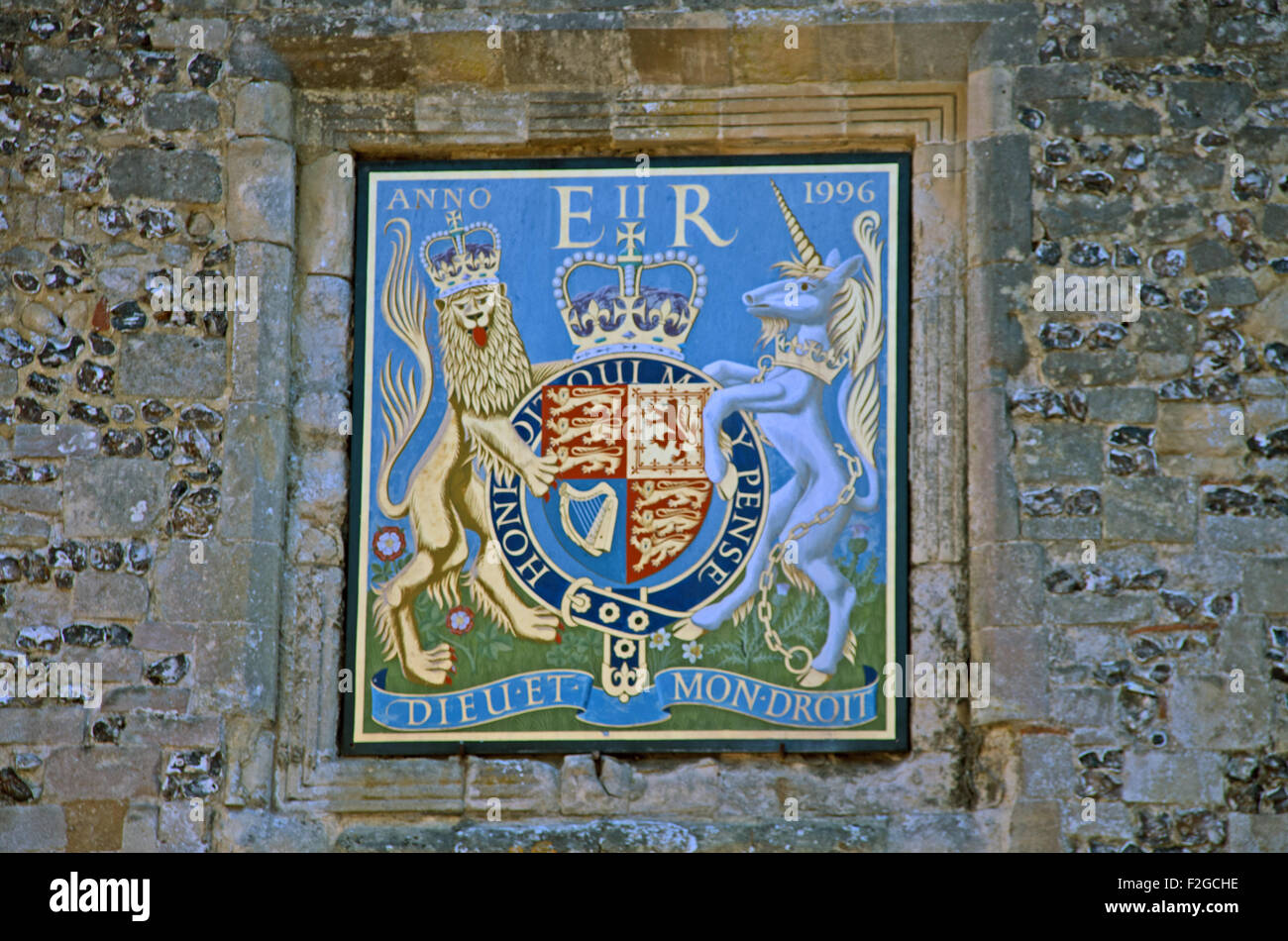 Winchester, Priory Gate, Wappen, Kathedrale von Winchester, Hampshire ...