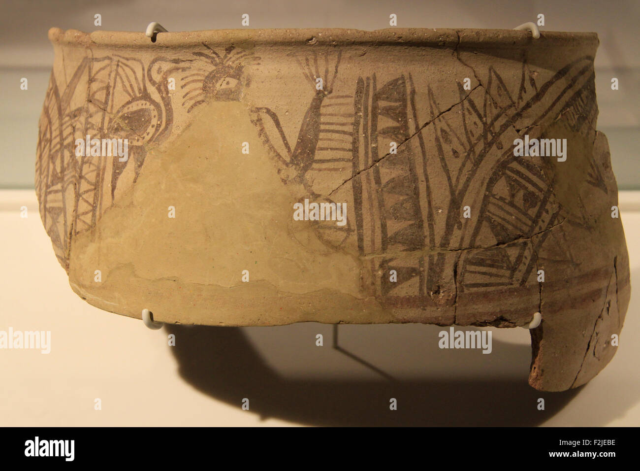 Ein 12. und 11. Jahrhundert v. Chr. Philister Krater von Ashkelon ...